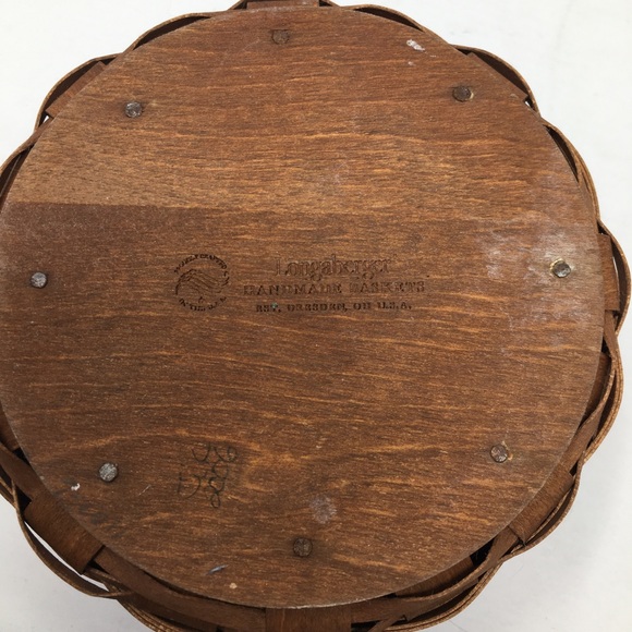Longaberger | Storage & Organization | Small Round Longaberger Basket ...